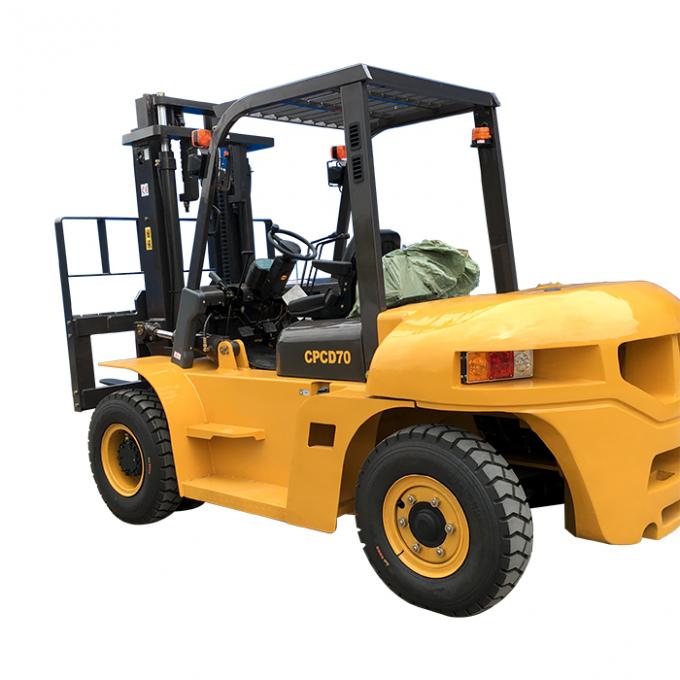 Mining Enterprises Sit Down Counterbalanced Forklift , 7 Ton Heavy Duty ...
